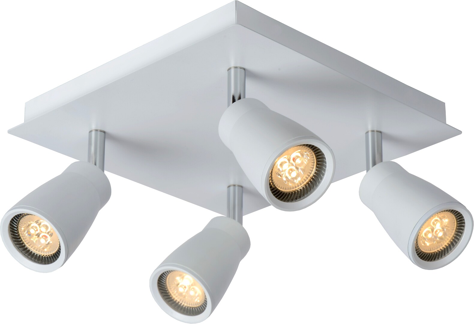 Spot moderne 4 LED en métal blanc Gall